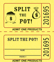 Split the Pot - Double Roll Tickets from Admit One Products - Event ...